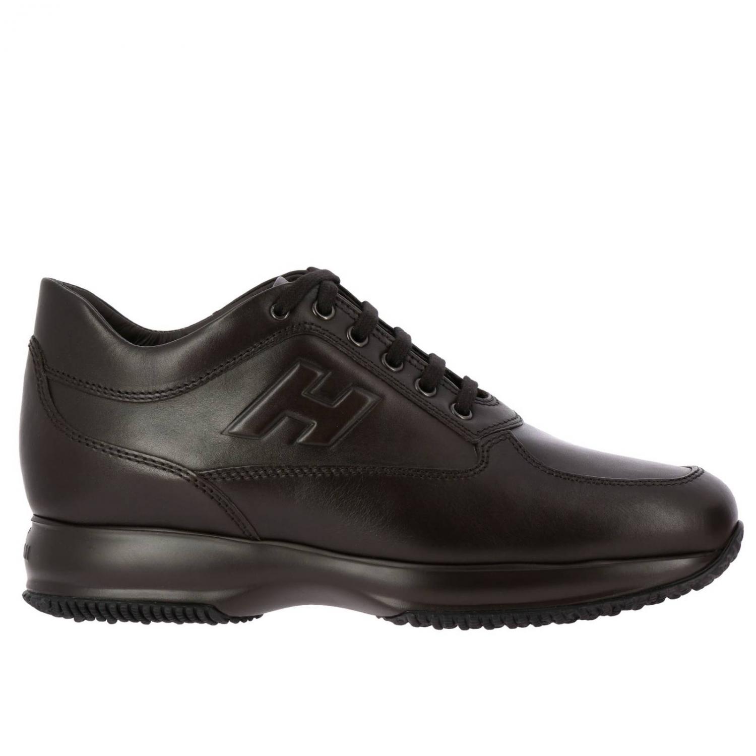 HOGAN: Shoes men - Brown | Hogan sneakers HXM00N09042 7X7 online at ...