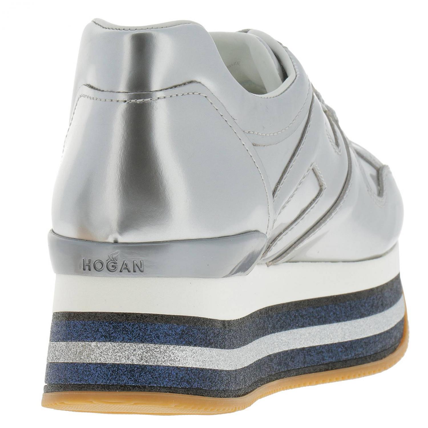 HOGAN: Shoes women - Silver | Hogan sneakers GYW4070T548 1ON online at ...