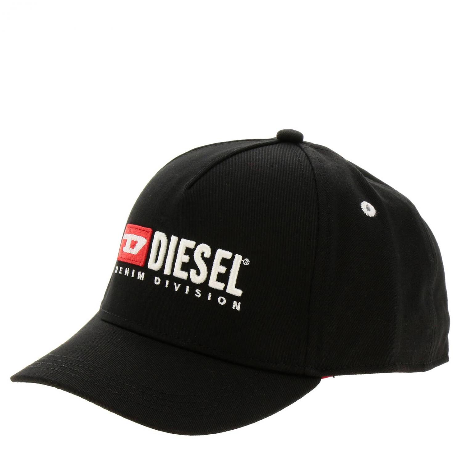 DIESEL: Hat kids - Black | Diesel hat 00J49M KXA77 online at GIGLIO.COM