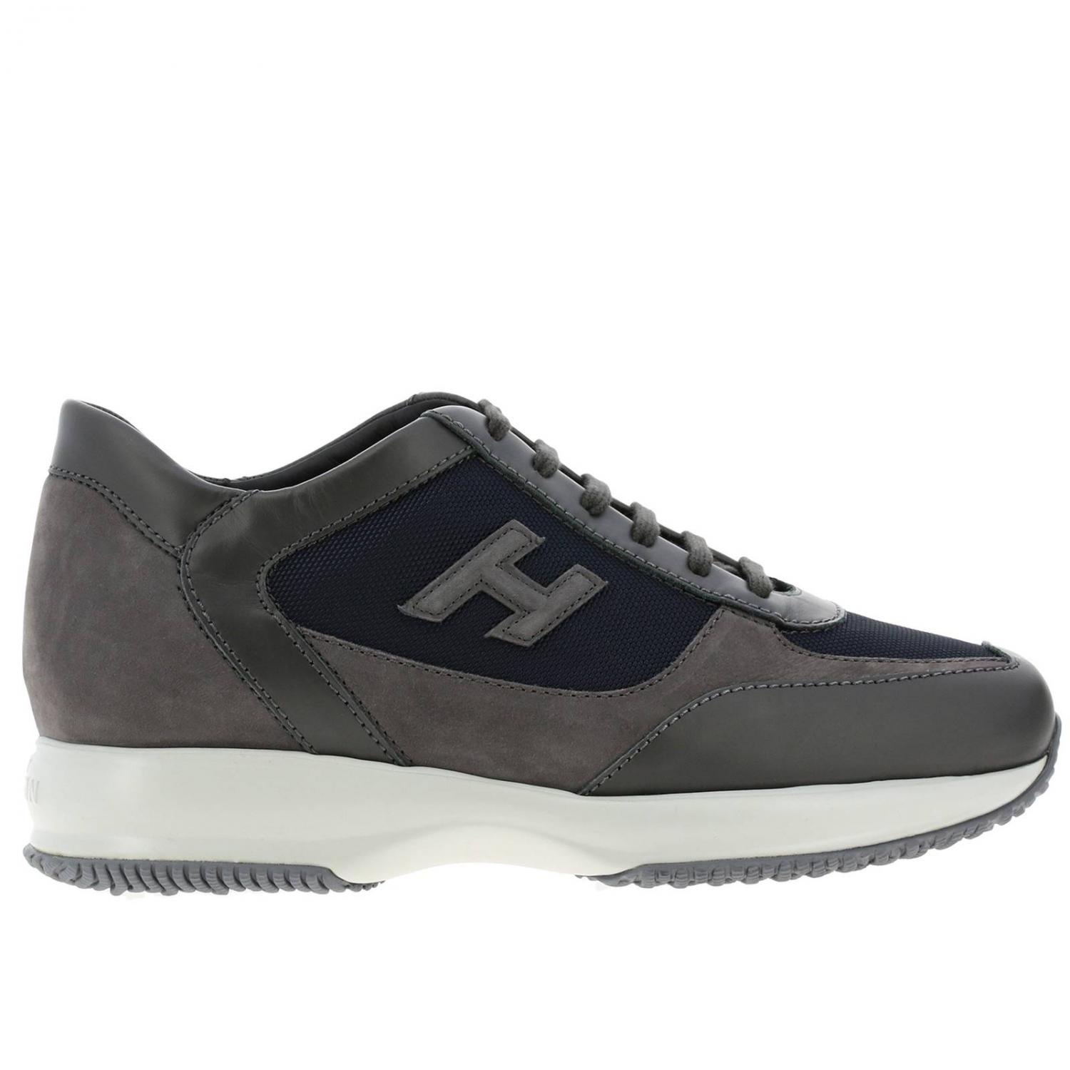 HOGAN: Sneakers New Interactive in pelle e micro rete con H in 3D ...