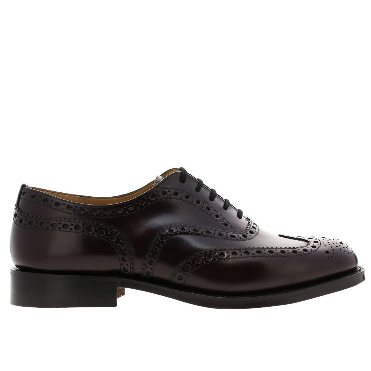 CHURCH'S: Shoes men - Burgundy | Church's brogue shoes EEB002 9XV ...