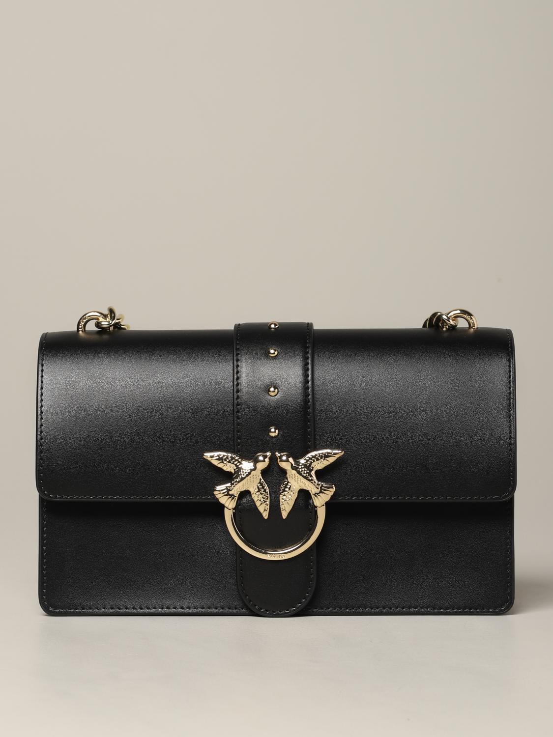 PINKO: Shoulder bag women - Black | Pinko crossbody bags 1P21KM-Y5FF ...