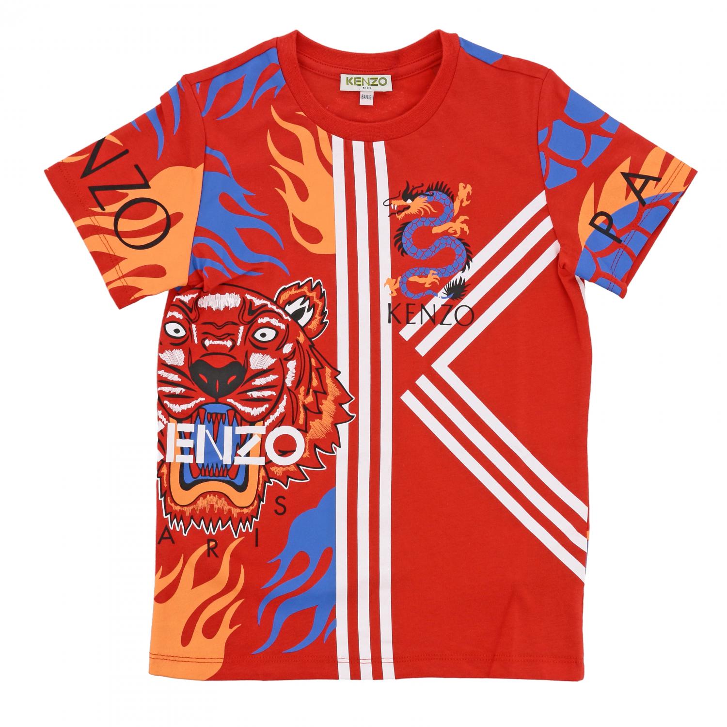 KENZO KIDS: T-shirt kids Kenzo Junior - Red | Kenzo Kids t-shirt ...