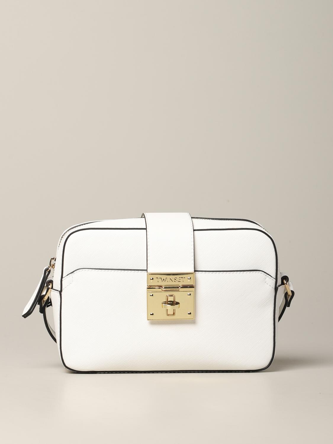 Twinset Outlet: Twin-set camera bag in saffiano synthetic leather ...