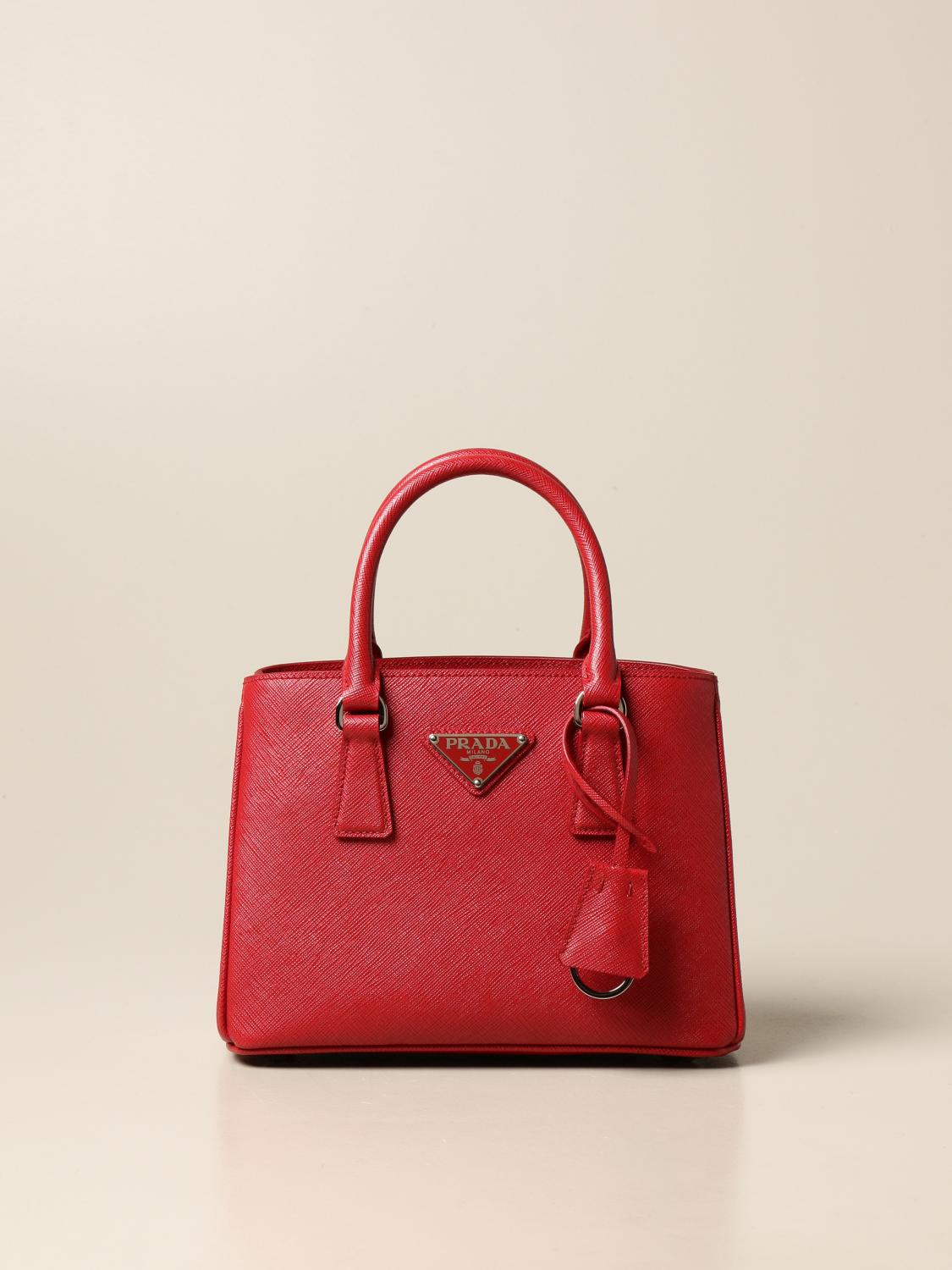 PRADA: Damen Handtasche - Rot | Prada Handtasche 1BA296 V41 NZV online ...