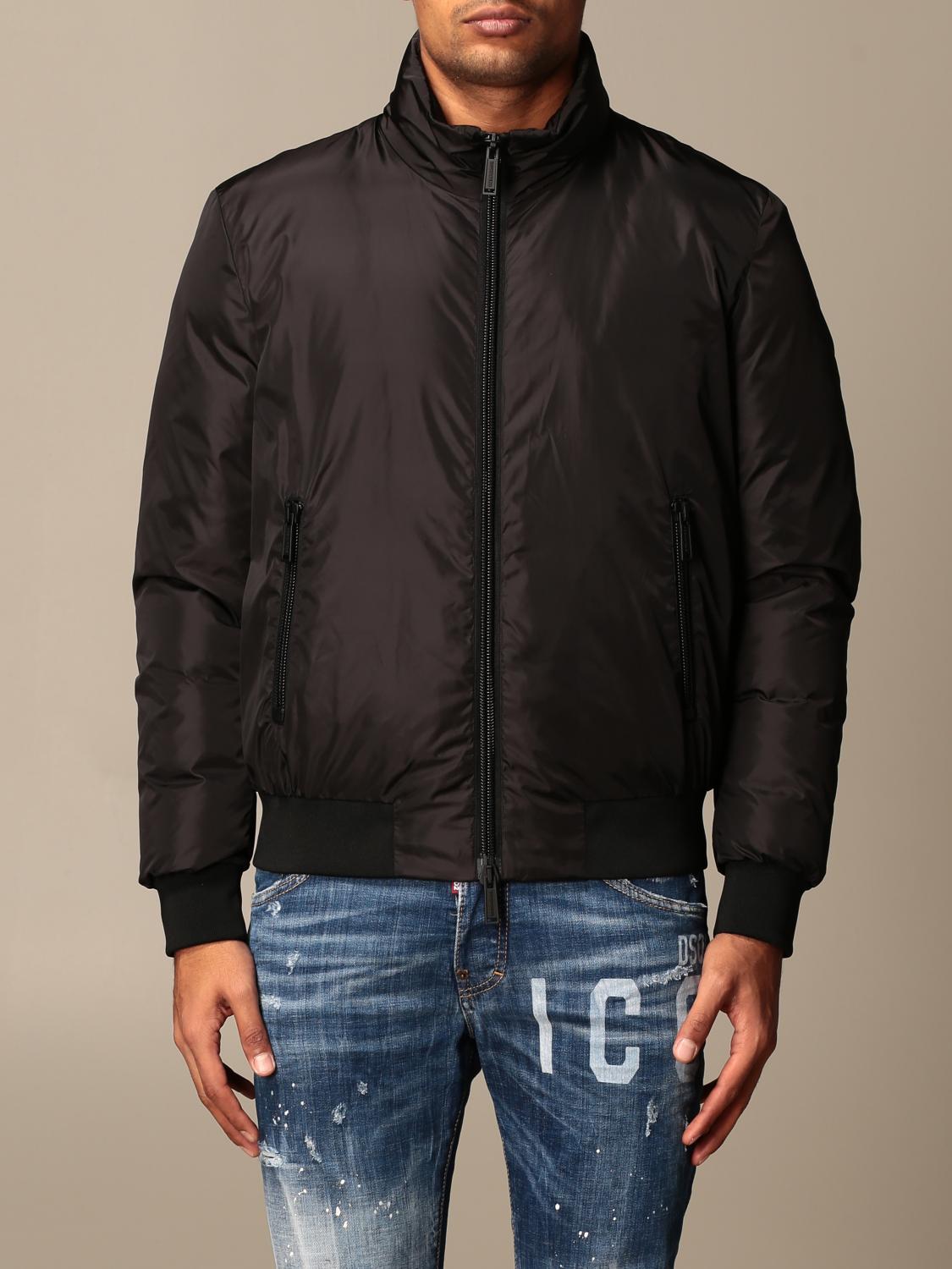 DSQUARED2: Nylon icon with logo - Black | Dsquared2 jacket S79AM0013 ...