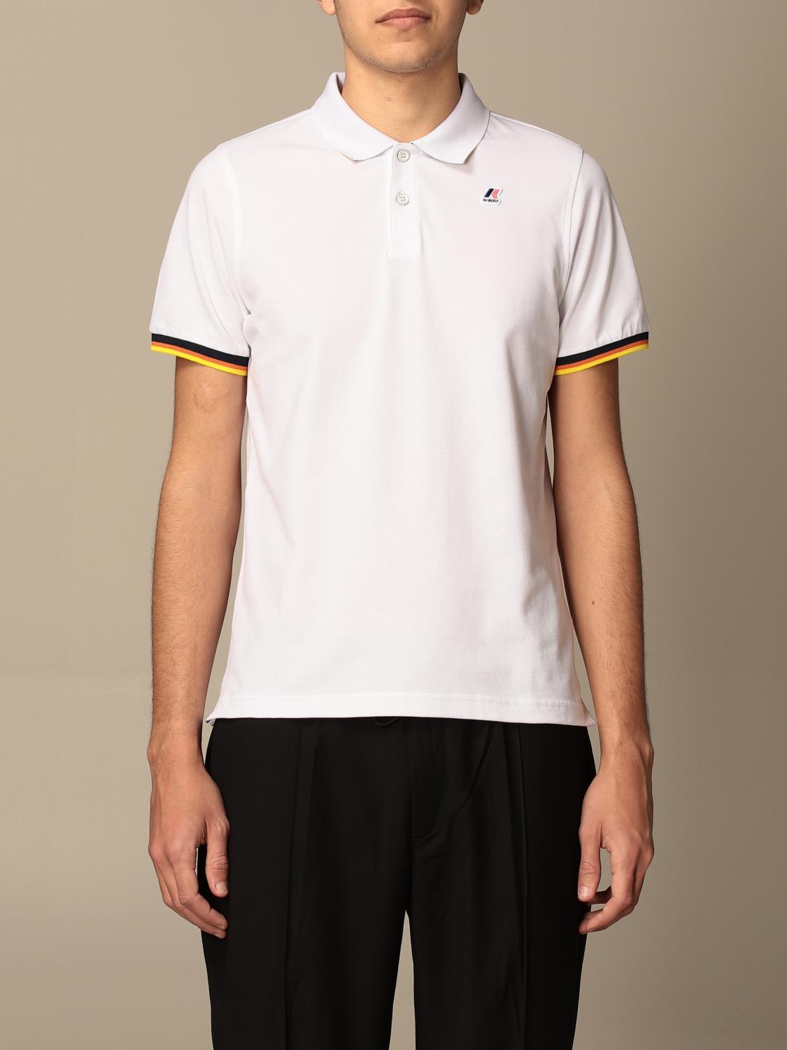 K-WAY: Polo Vincent in cotone - Bianco | Polo K-Way K008J50 online su ...
