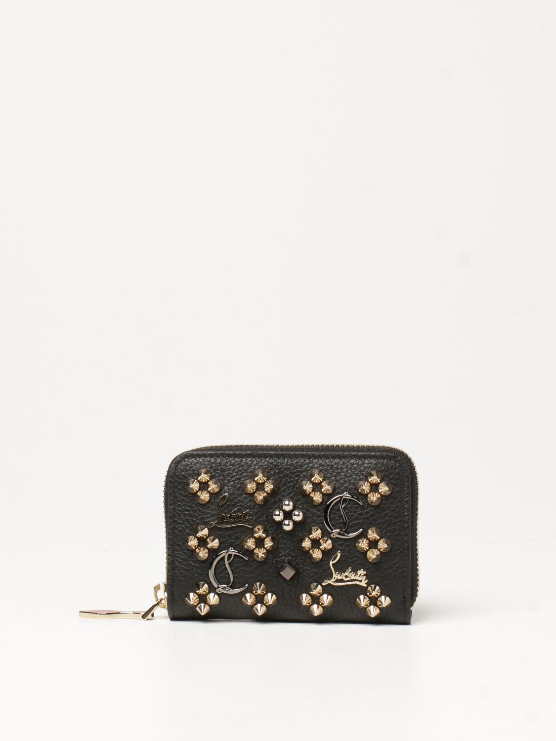 CHRISTIAN LOUBOUTIN: Panettone purse with studs - Black | Christian ...