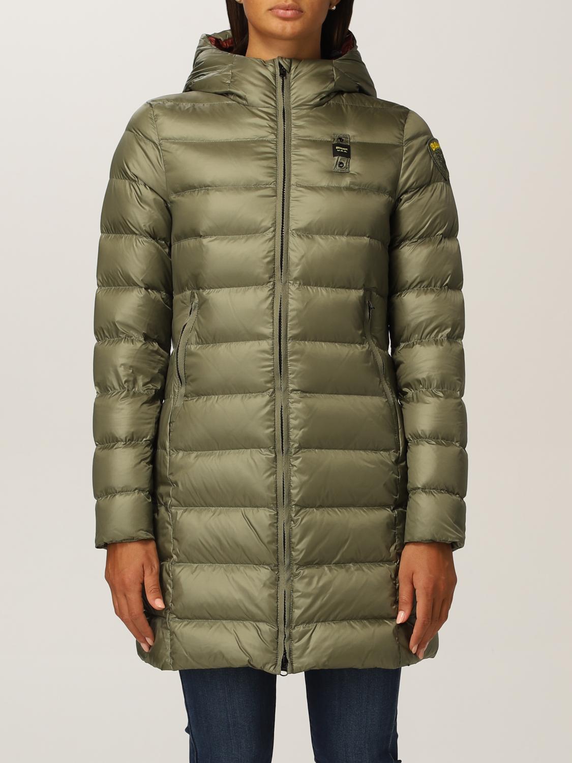 BLAUER: Jacket women - Green | Blauer jacket BLDK03074005050 online at ...