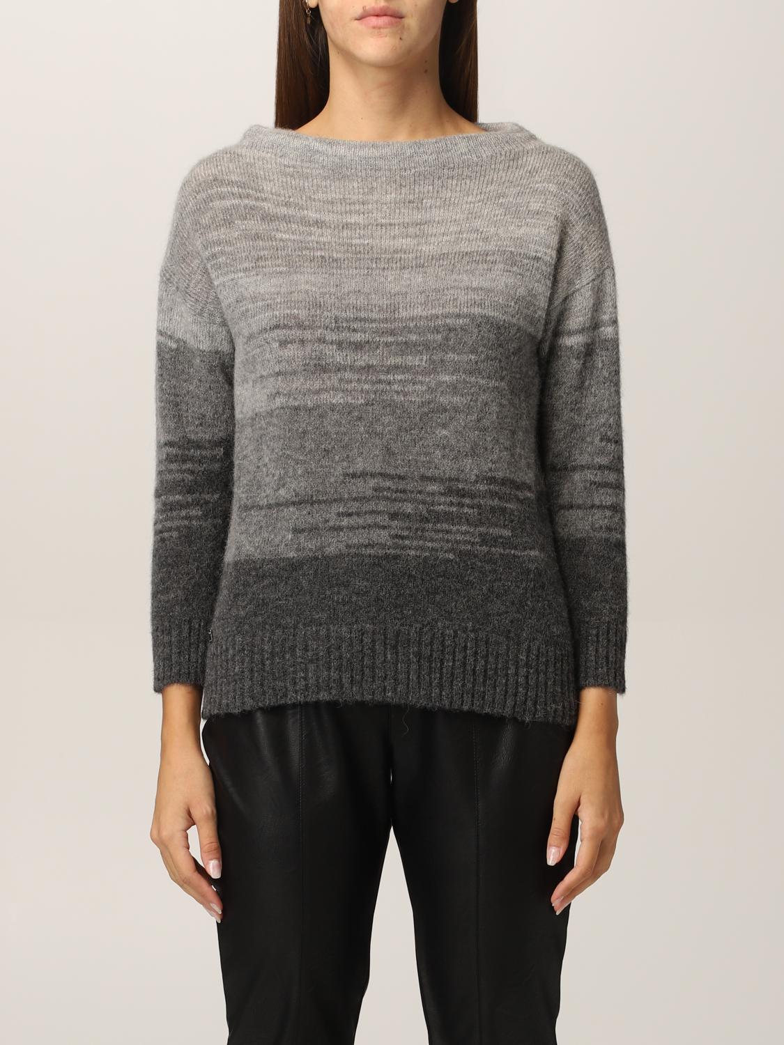 MANILA GRACE: Sweater women - Charcoal | Manila Grace sweater M205WC ...