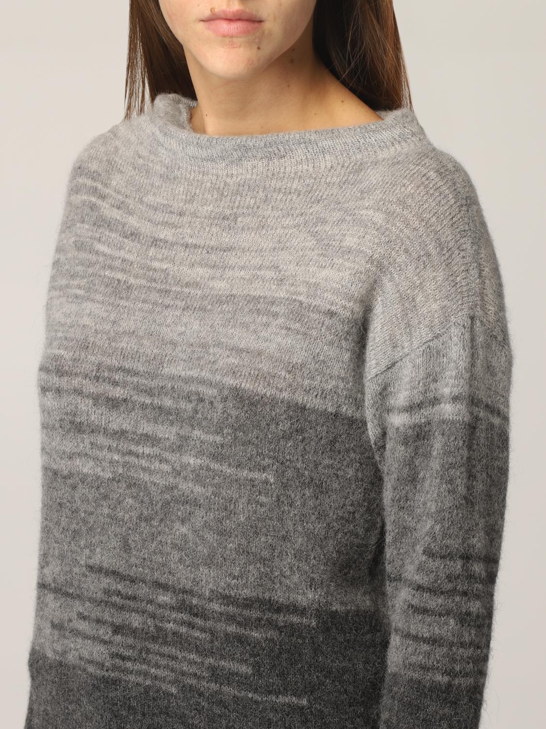 MANILA GRACE: Sweater women - Charcoal | Manila Grace sweater M205WC ...