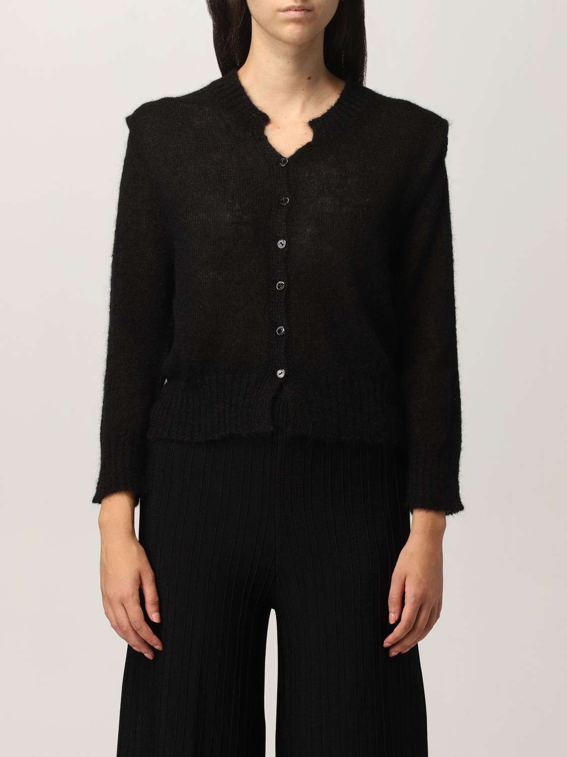 TWINSET: Twin-set cardigan in mohair blend - Black | Twinset cardigan ...