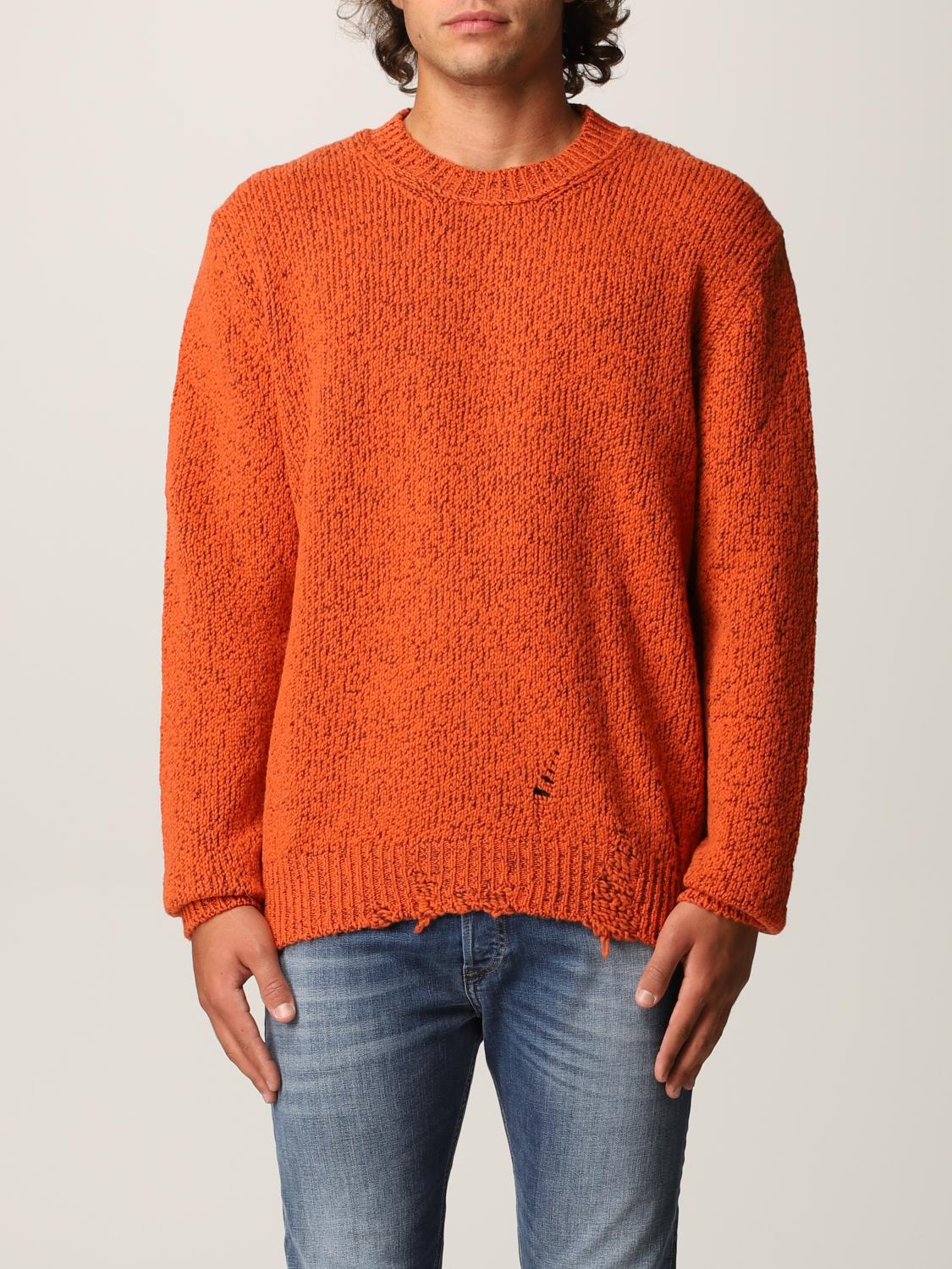 DIESEL: pullover in mélange wool blend - Red | Diesel jumper A03421 ...