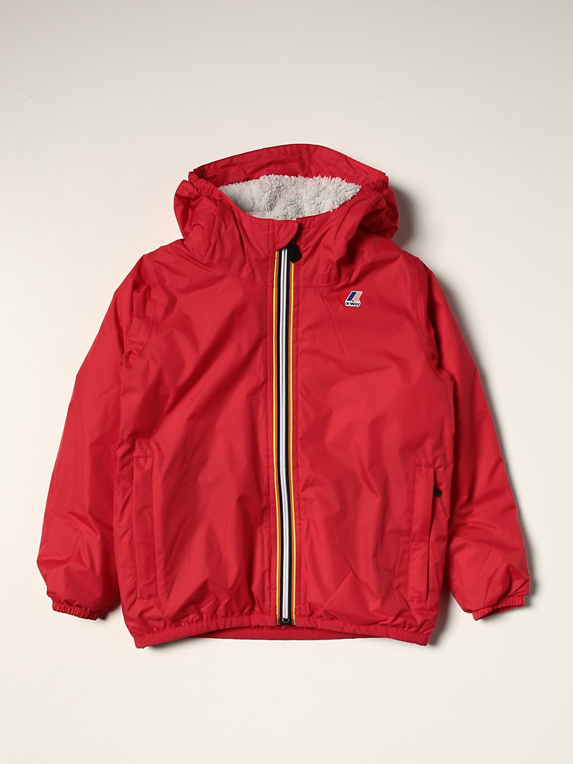 K-WAY: Jacket kids - Red | K-Way jacket K005DH0 online at GIGLIO.COM