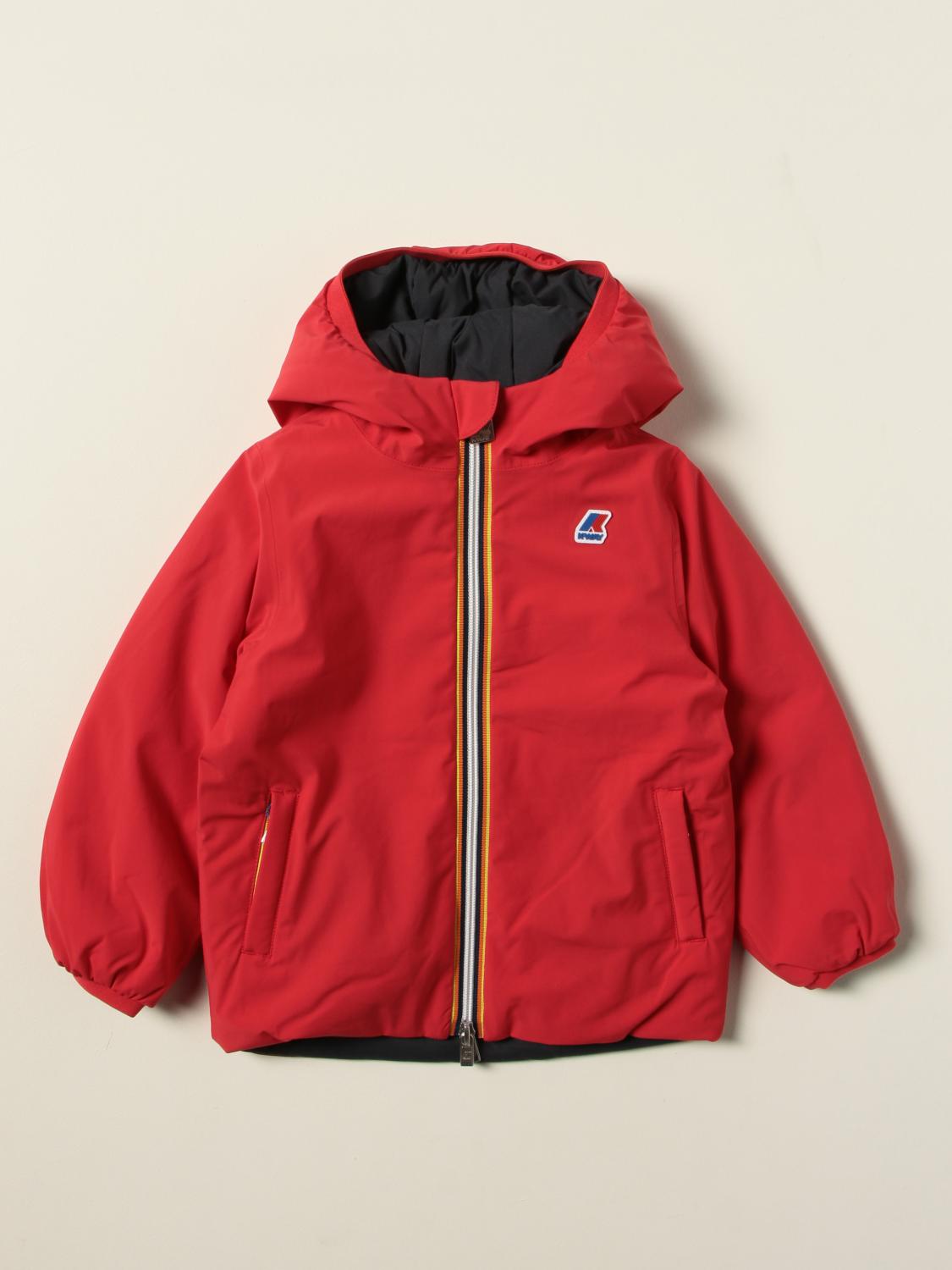 K-WAY: Jacket kids - Red | K-Way jacket K111JKW online at GIGLIO.COM