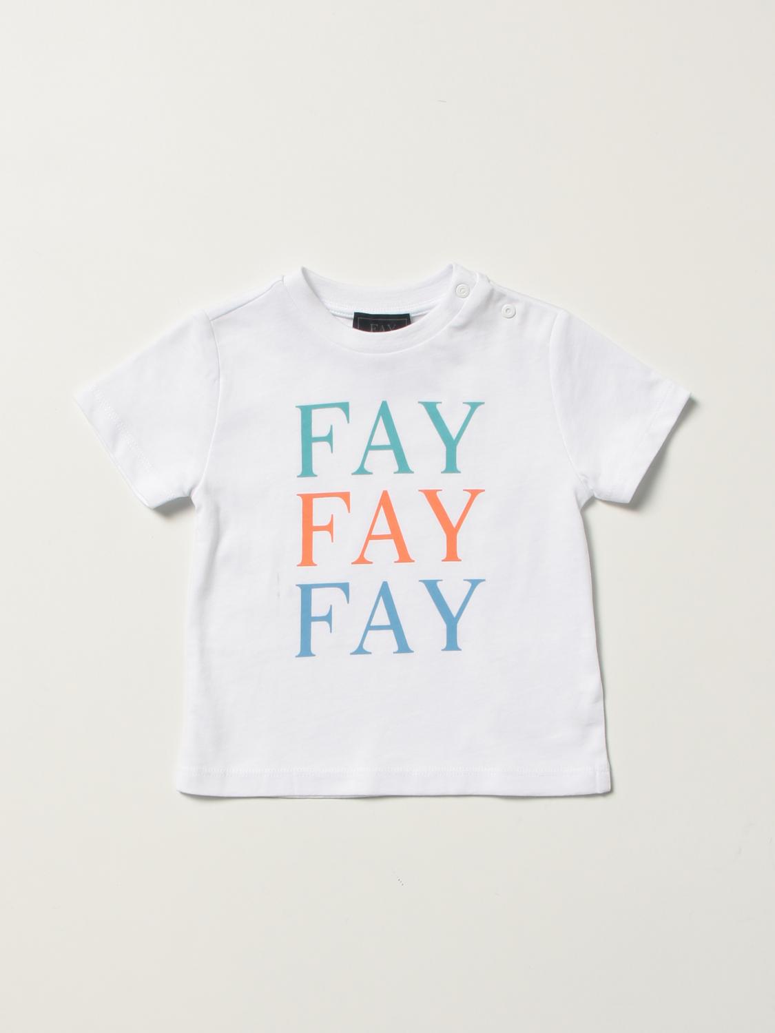 Fay Junior T-shirt kids Fay - White | 5Q8421Z0043 | GIGLIO.COM