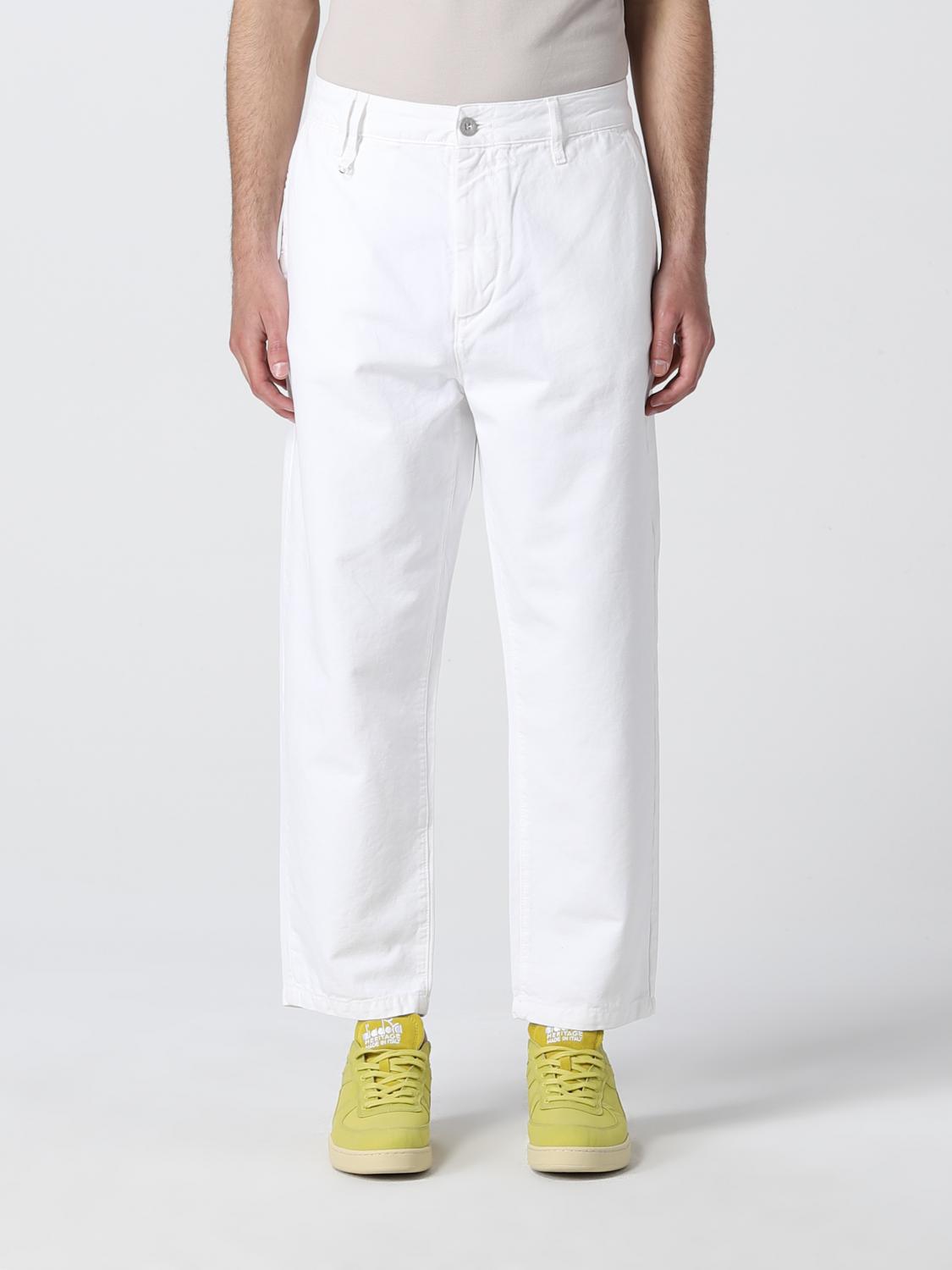 CYCLE: Cropped jeans in denim - White | Cycle jeans 321PC05 C002 online ...