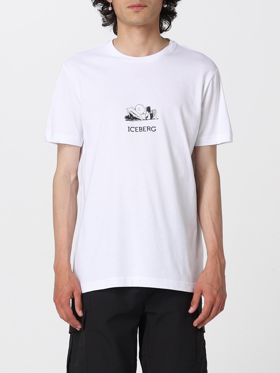 ICEBERG: T-shirt men - White | Iceberg t-shirt F0236304 online at ...