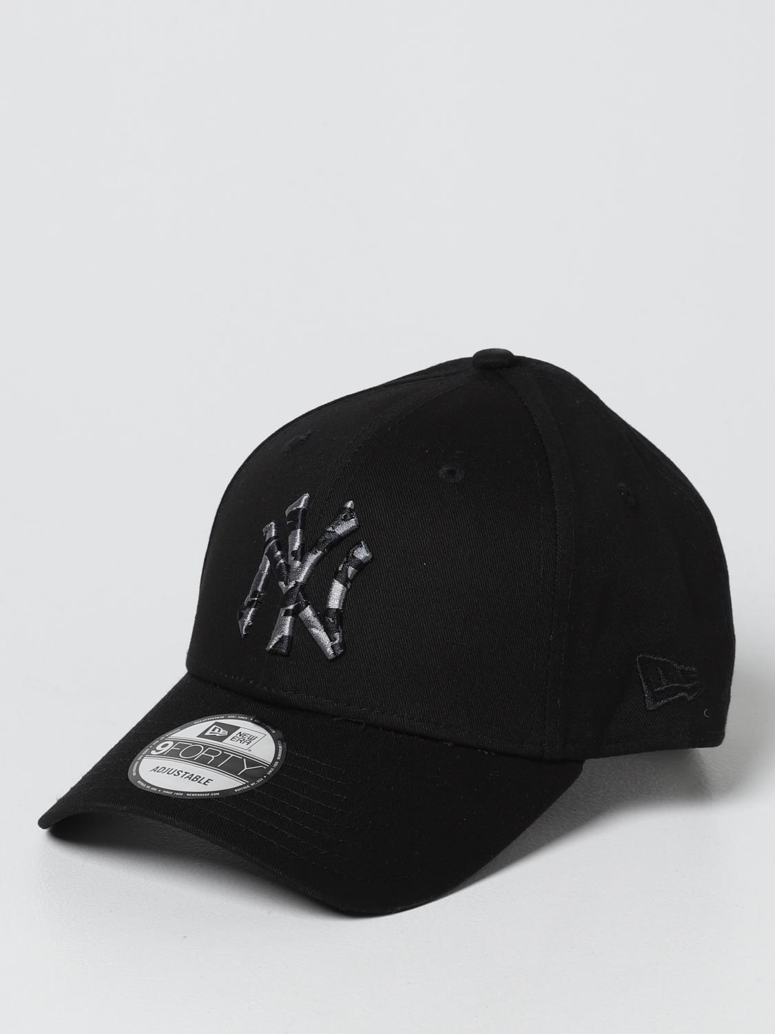 NEW ERA: baseball cap with NY logo - Black | New Era hat 60222421 ...