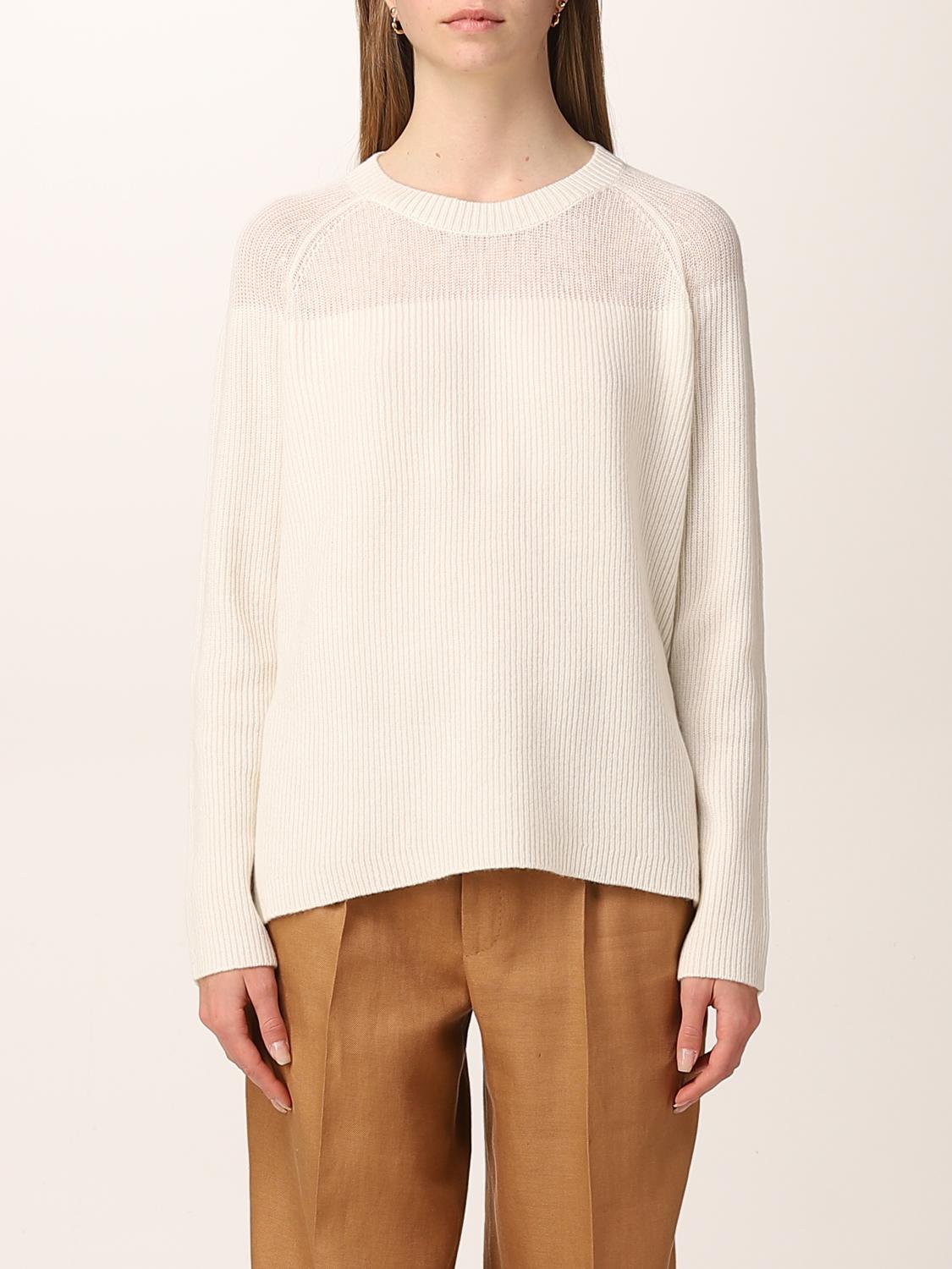 THEORY: ribbed cashmere sweater - Ivory | Theory sweater L1118711 ...