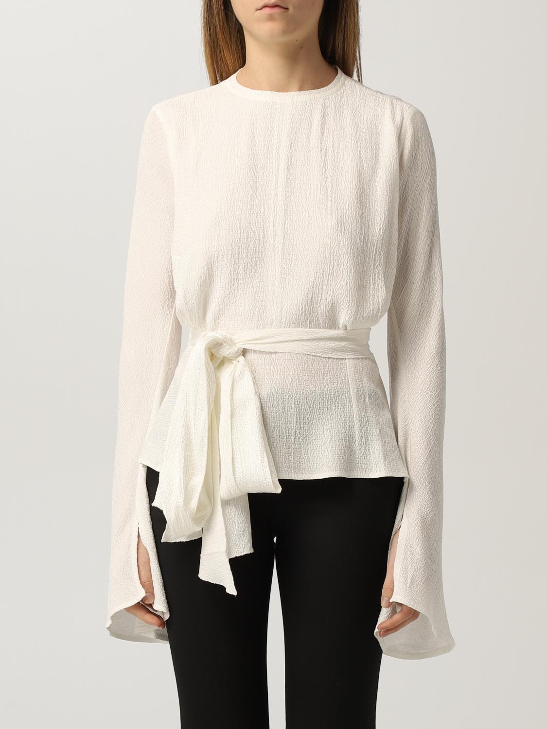 VANESSA COCCHIARO: blouse with maxi cut-out - White | Vanessa Cocchiaro ...