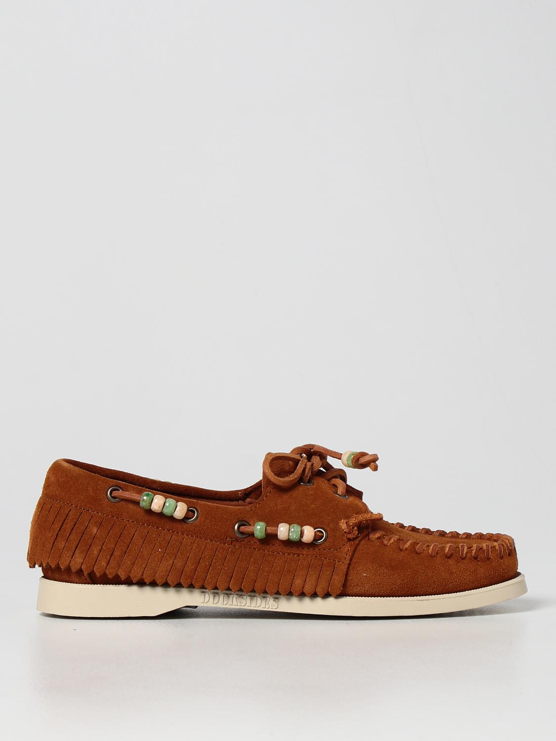 ALANUI: Mocassino x Sebago in camoscio - Tabacco | Mocassini Alanui ...