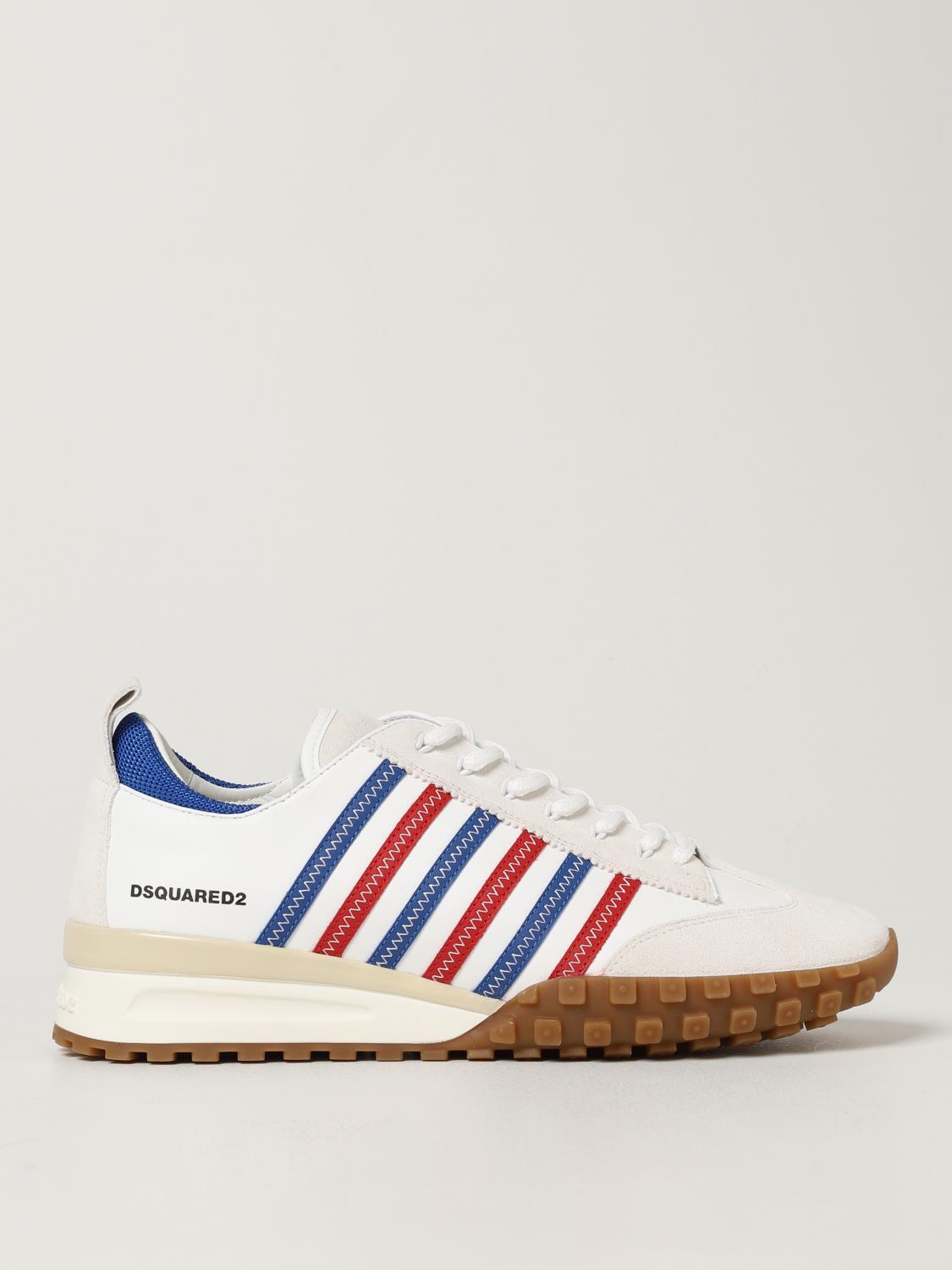 DSQUARED2: Legend sneakers in leather and suede - White 1 | Dsquared2 ...