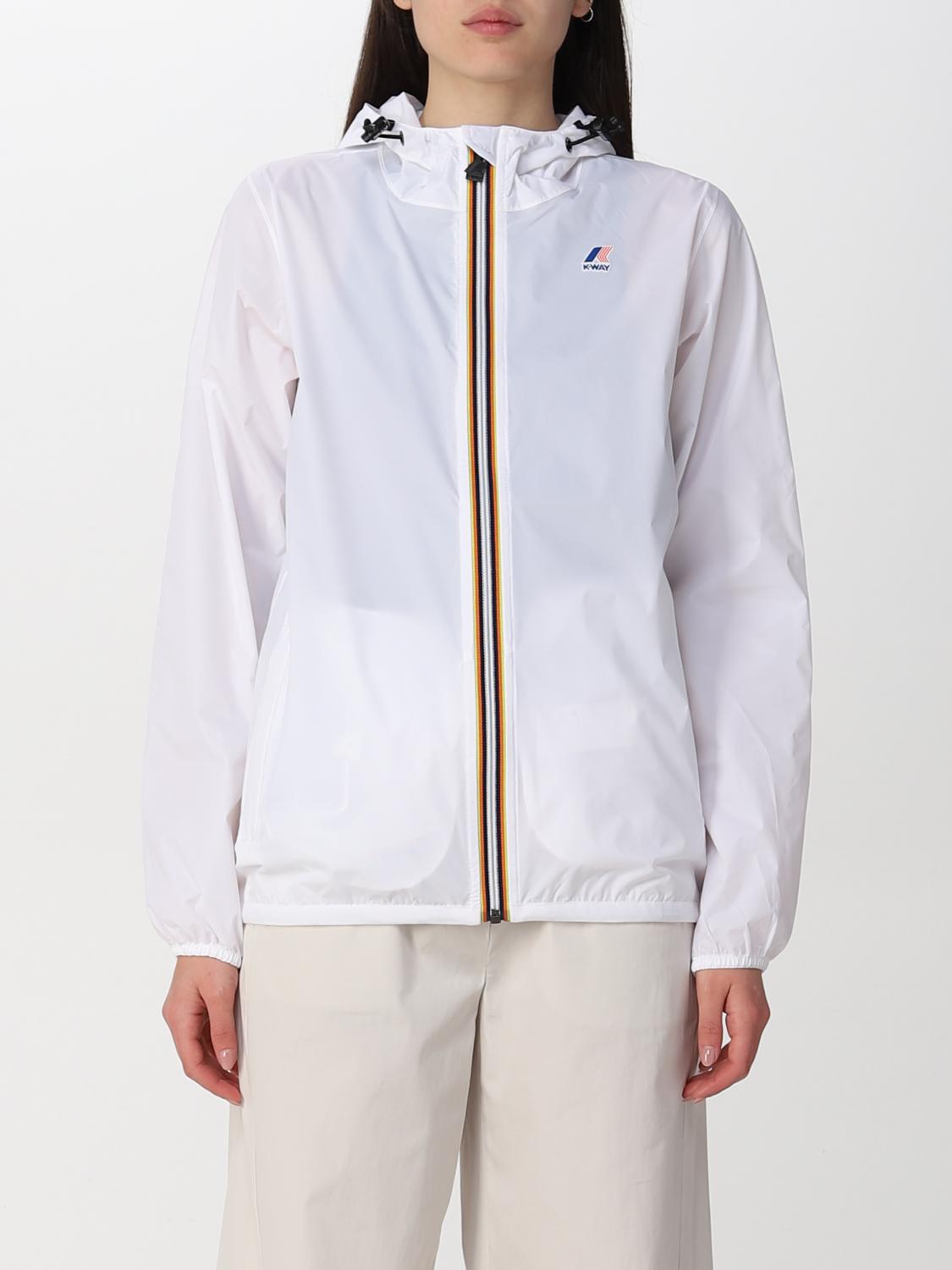 K-WAY: Jacket women - White | K-Way jacket K005IF0 online at GIGLIO.COM