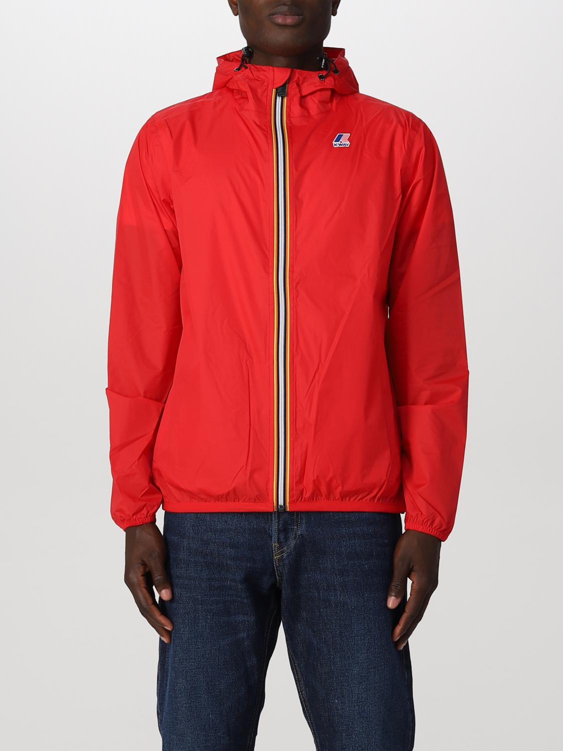 K-WAY: Jacket men - Red | K-Way jacket K004BD0 online at GIGLIO.COM