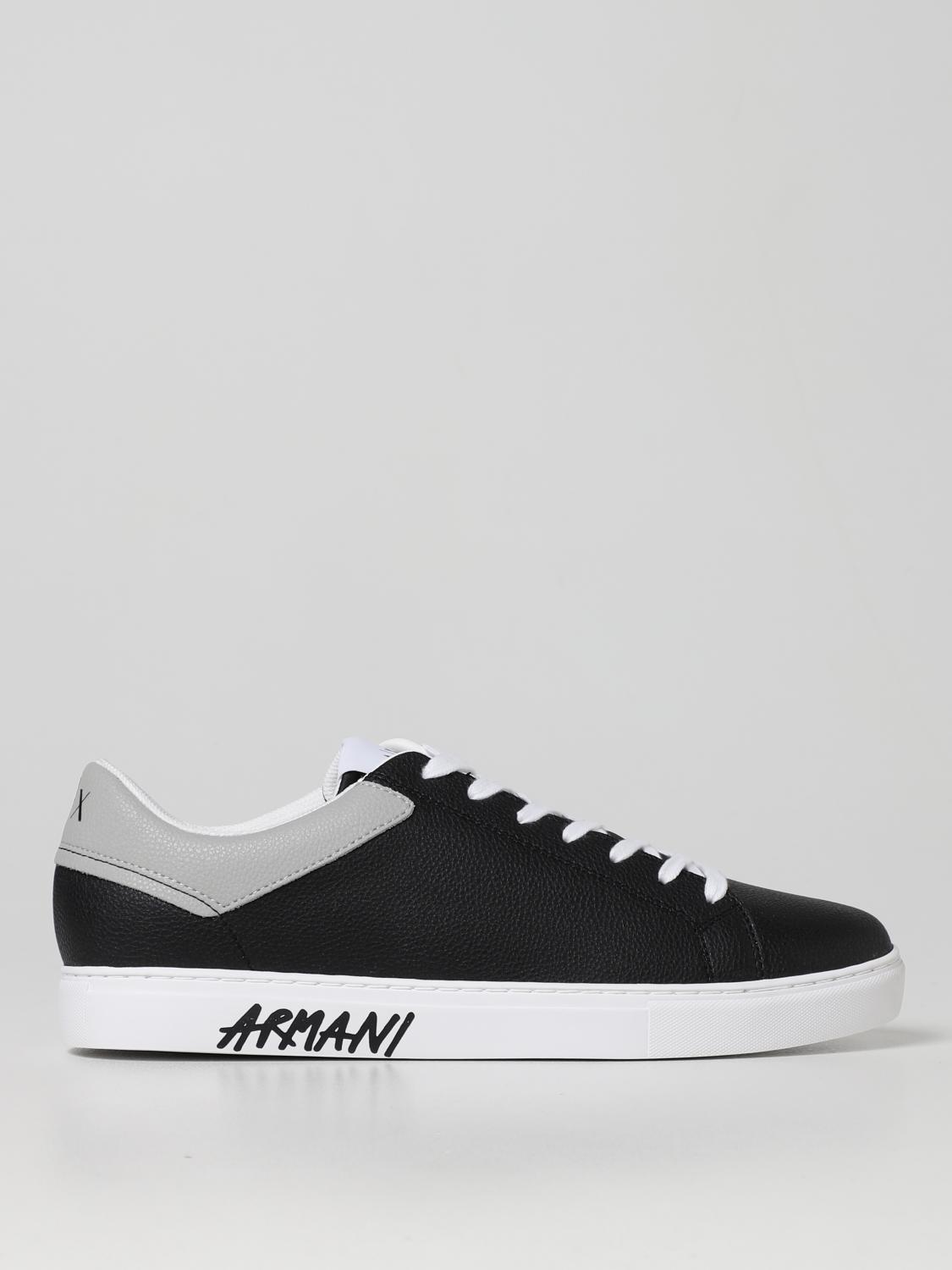 ARMANI EXCHANGE: Shoes men - Black | Armani Exchange sneakers ...
