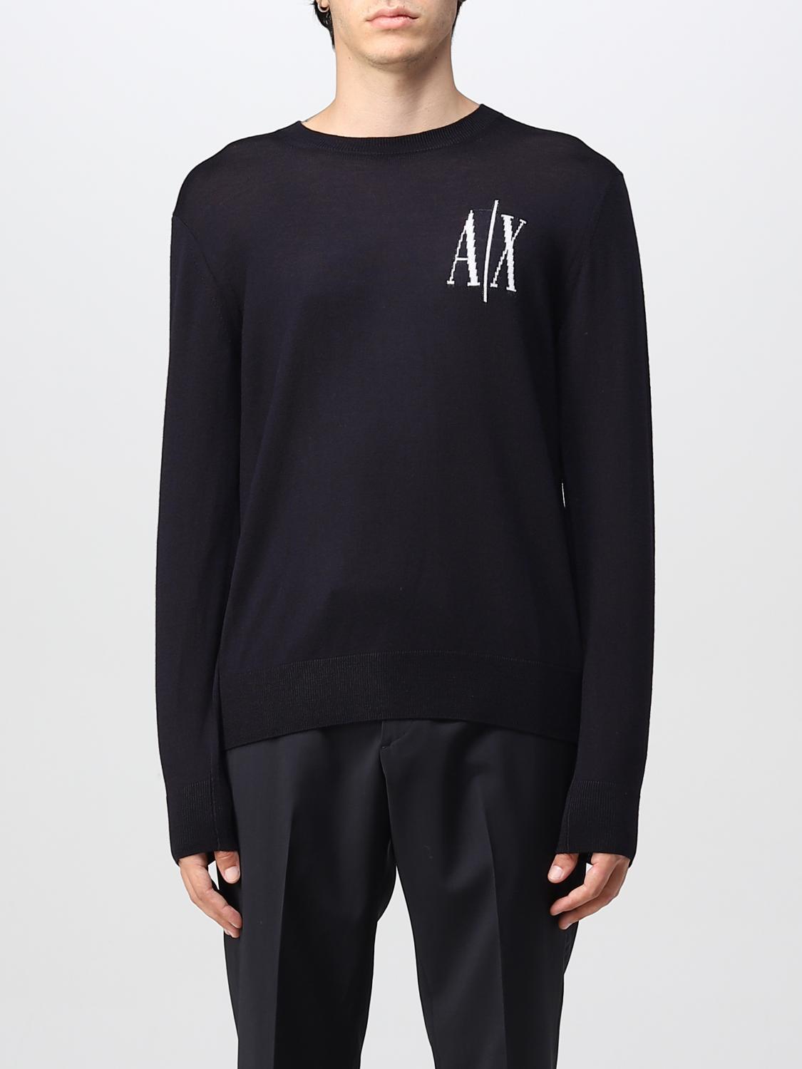 ARMANI EXCHANGE: Sweater men - Blue | Armani Exchange sweater ...
