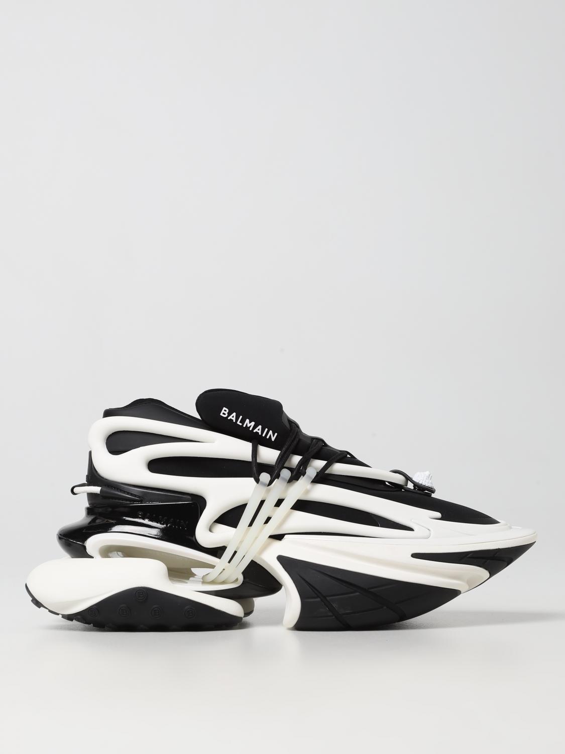 BALMAIN: Shoes men - Black | Balmain sneakers YM1VJ309KNOC online at ...