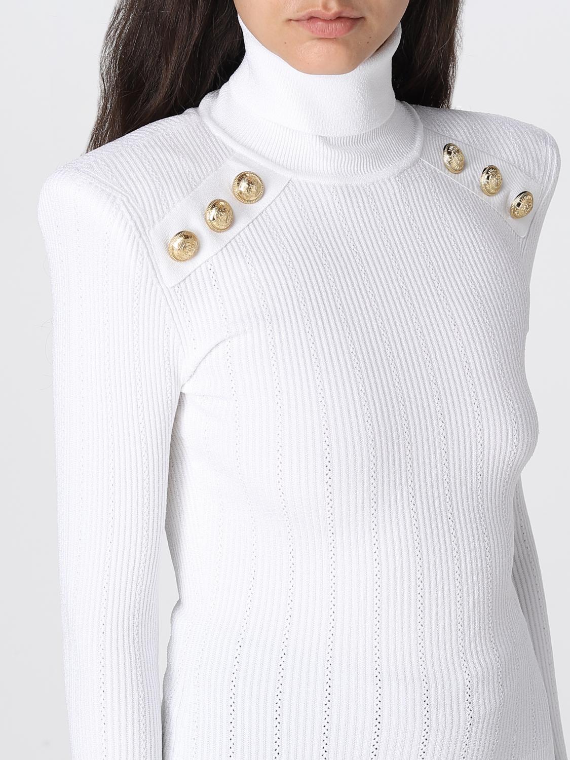 Balmain Sweater women - White | YF1KH000KB00 | GIGLIO.COM