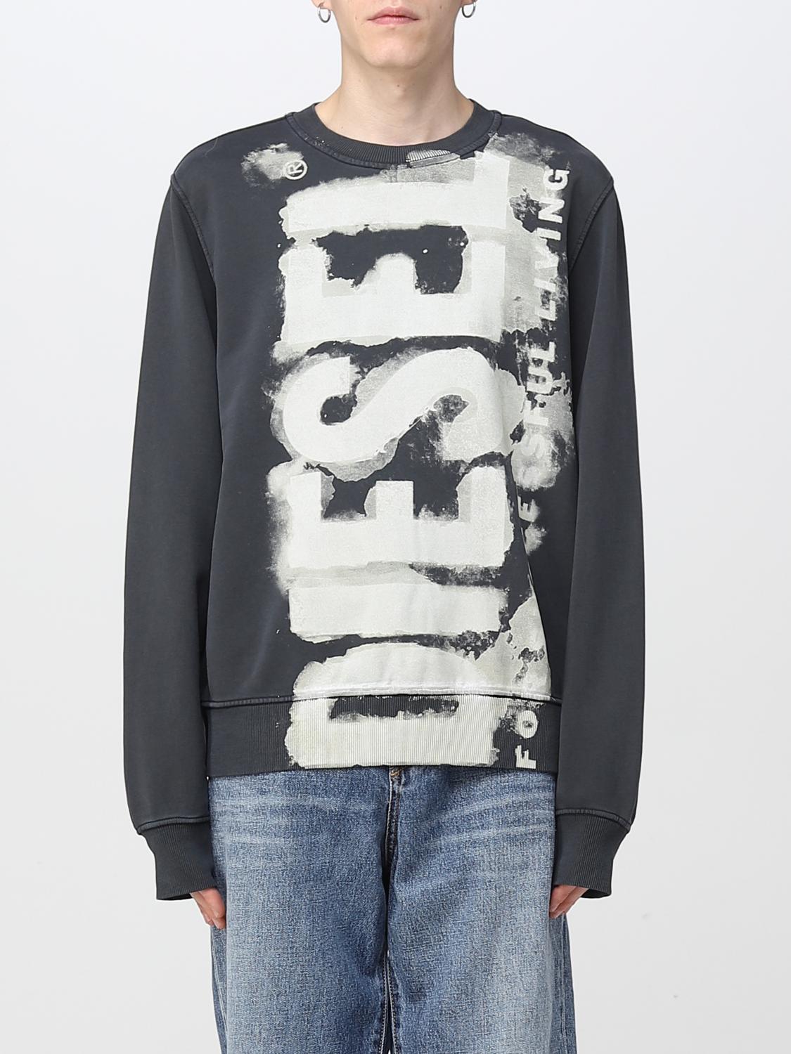 DIESEL: Sweatshirt men - Black | Diesel sweatshirt A067870AJIH online ...