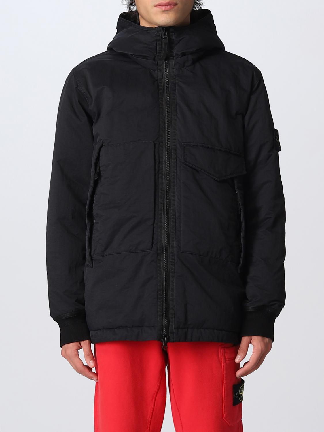 STONE ISLAND: nylon jacket - Black | Stone Island jacket 41421 online ...