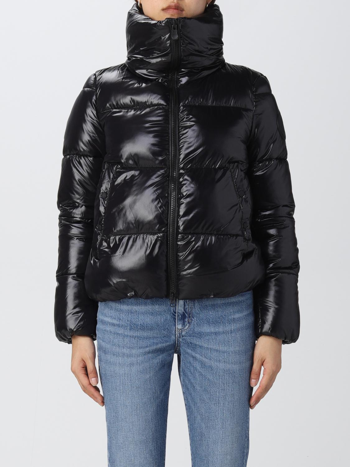 SAVE THE DUCK: Jacket women - Black | Save The Duck jacket D39370WLUCK15 online at GIGLIO.COM