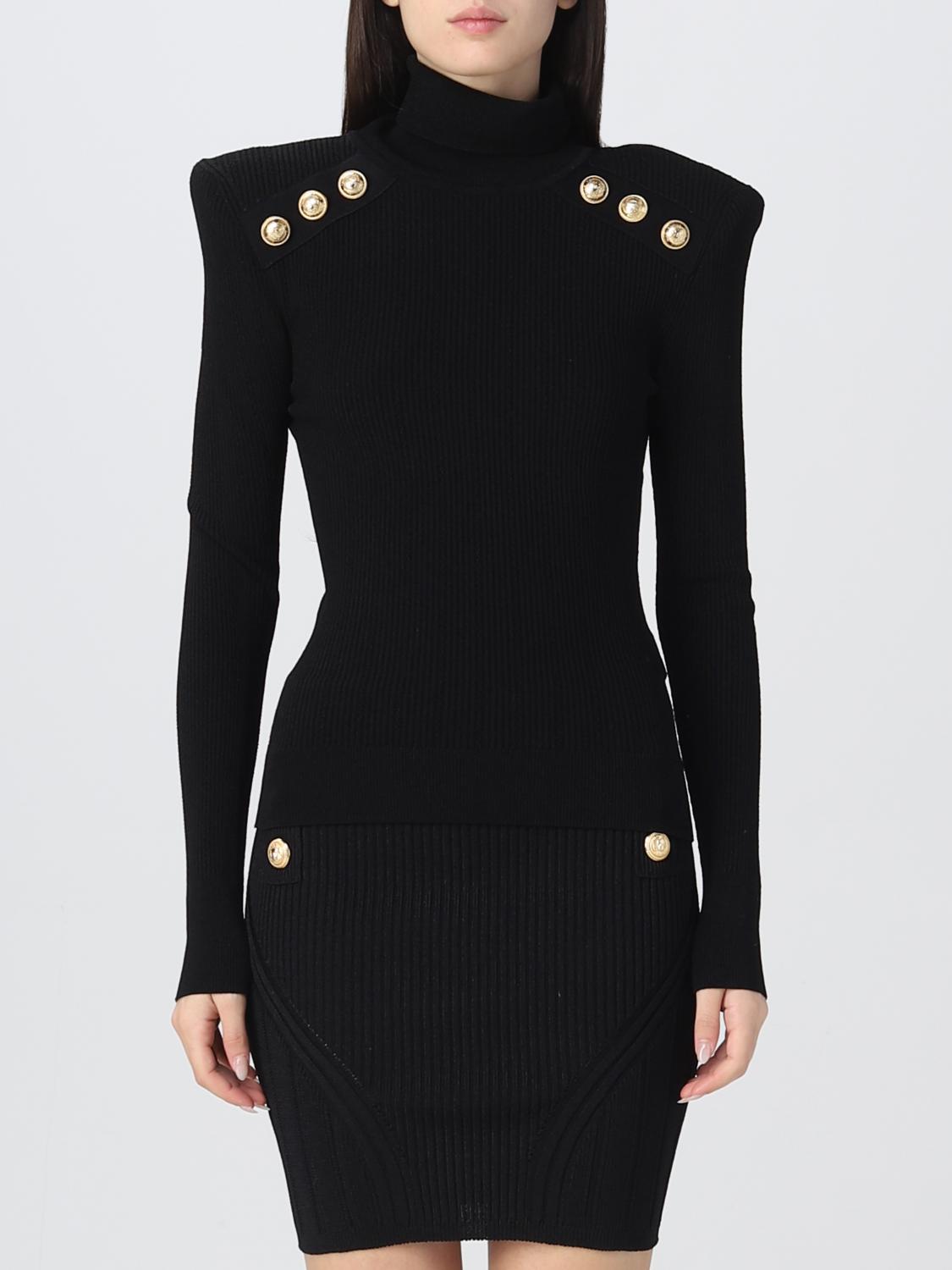 BALMAIN: Sweater women - Black | Balmain sweater YF0KH000KB00 online at ...