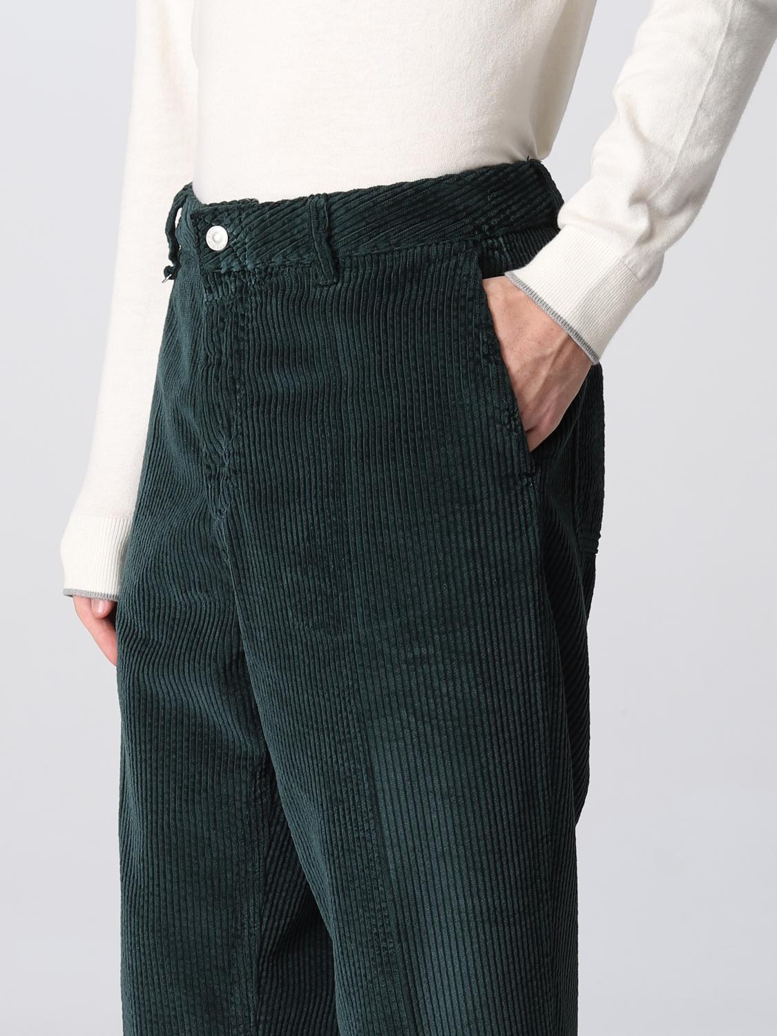 CYCLE: Pants men - Green | Cycle pants CP421P555 V006 online at GIGLIO.COM
