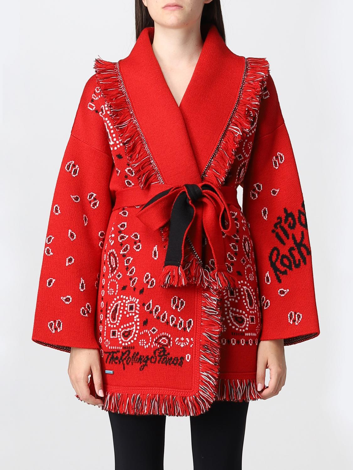 ALANUI: Jumper women - Red | Alanui cardigan LWHB064F22KNI028 online at ...