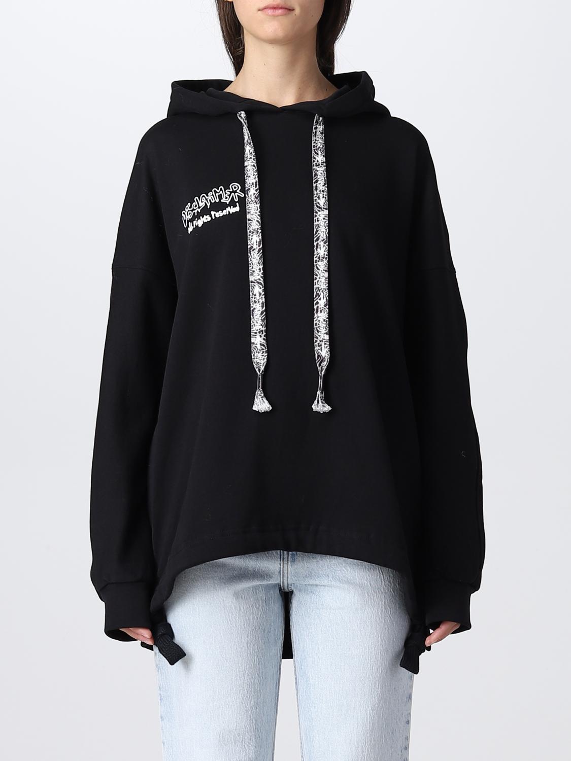 DISCLAIMER: Dress women - Black | Disclaimer sweatshirt 22IDS53216 ...