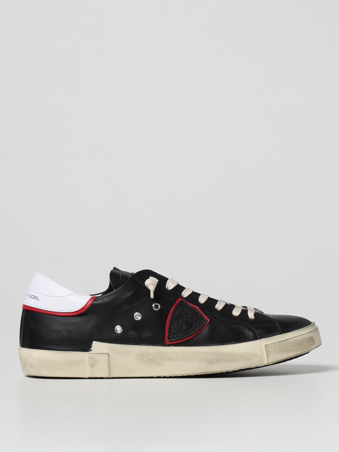 PHILIPPE MODEL: Sneakers Prsx in pelle used - Rubino | Sneakers ...