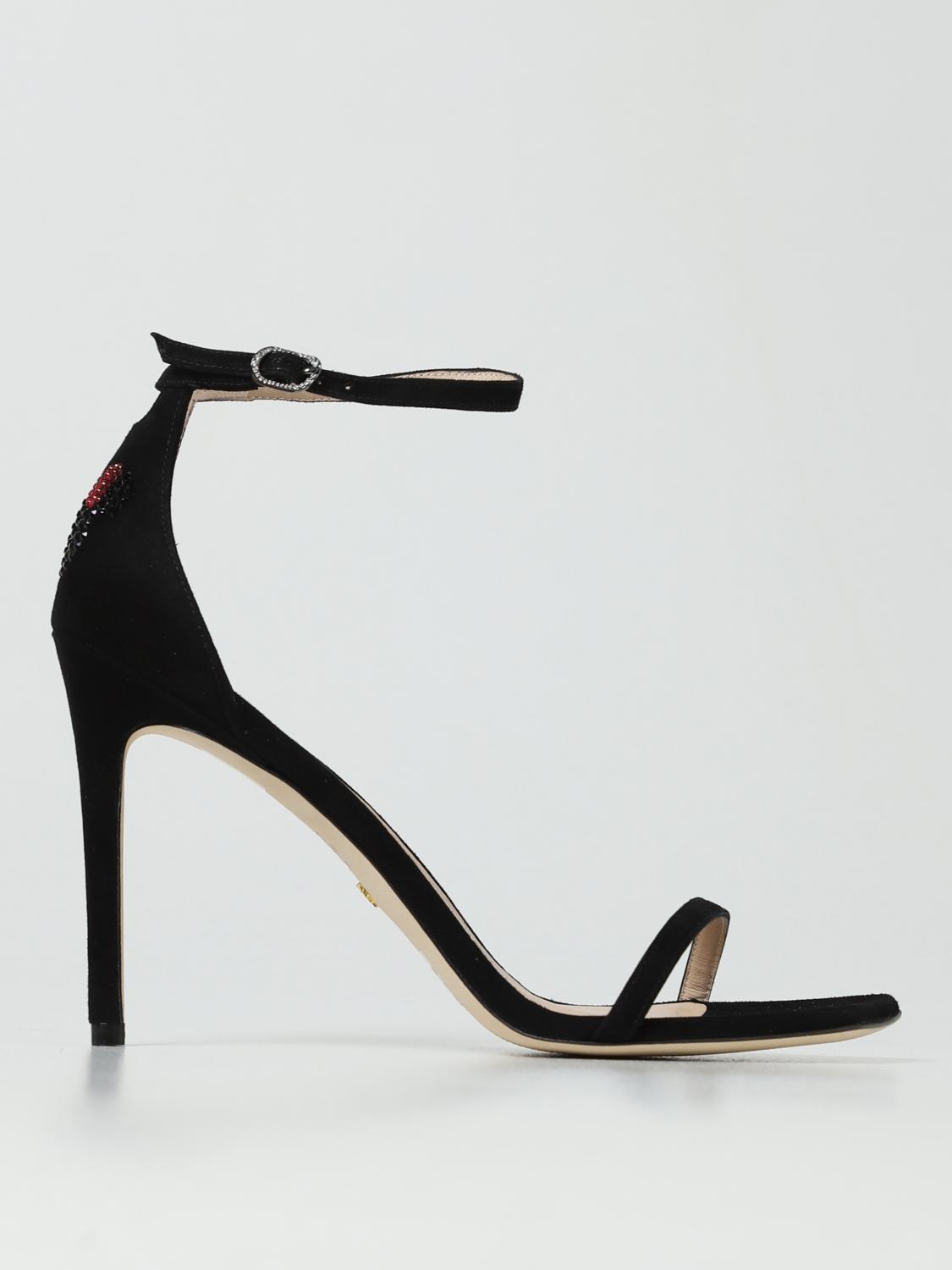 STUART WEITZMAN: Zapatos mujer , Negro | Sandalias De Tacón Stuart ...