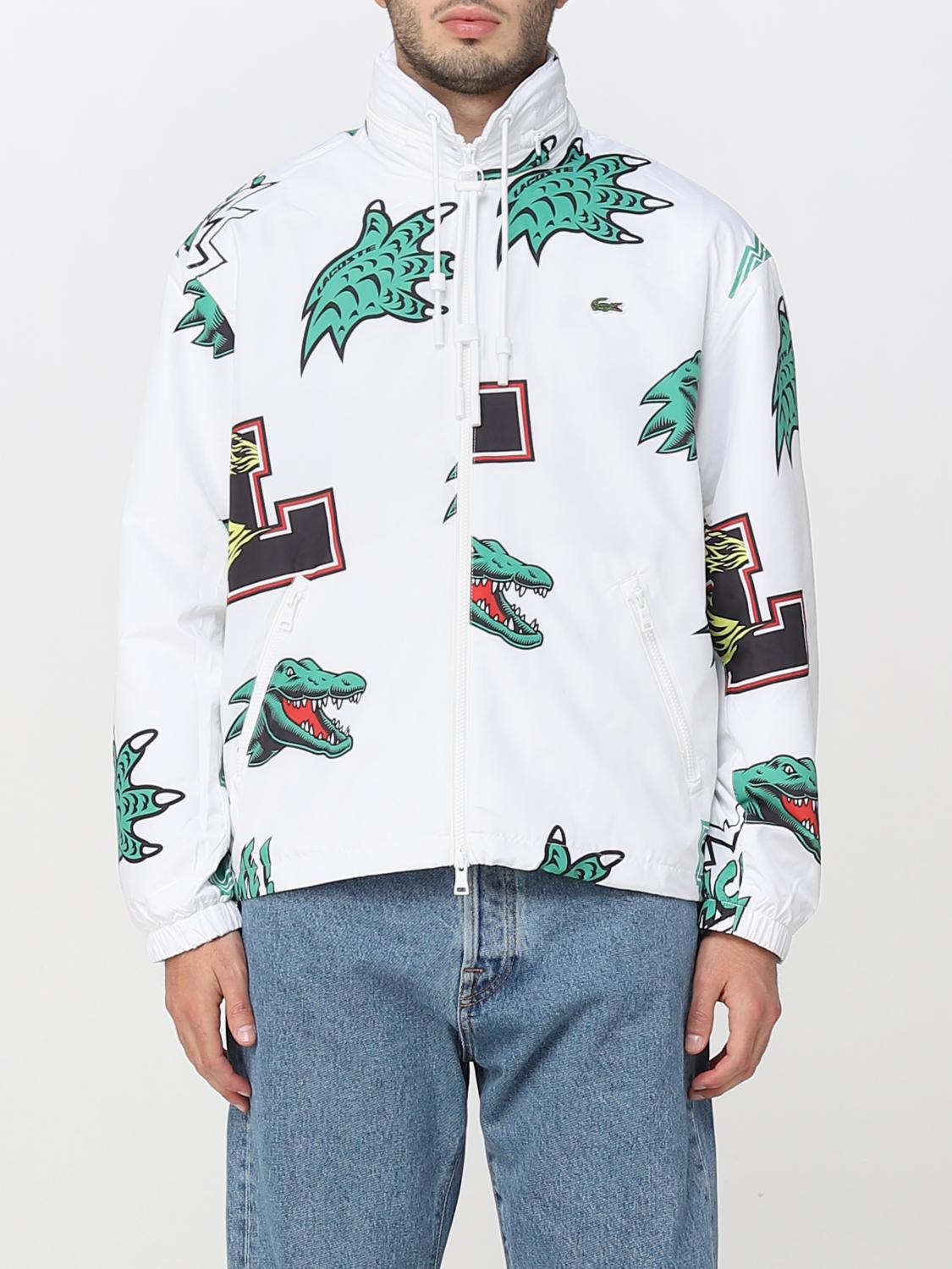 LACOSTE: Jacket men - White | Lacoste jacket BH1481 online at GIGLIO.COM