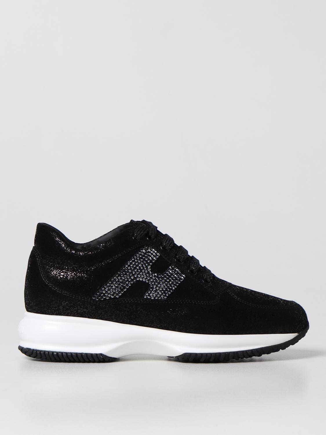 HOGAN: Shoes women - Black | Hogan sneakers HXW00N02010RWS online at ...