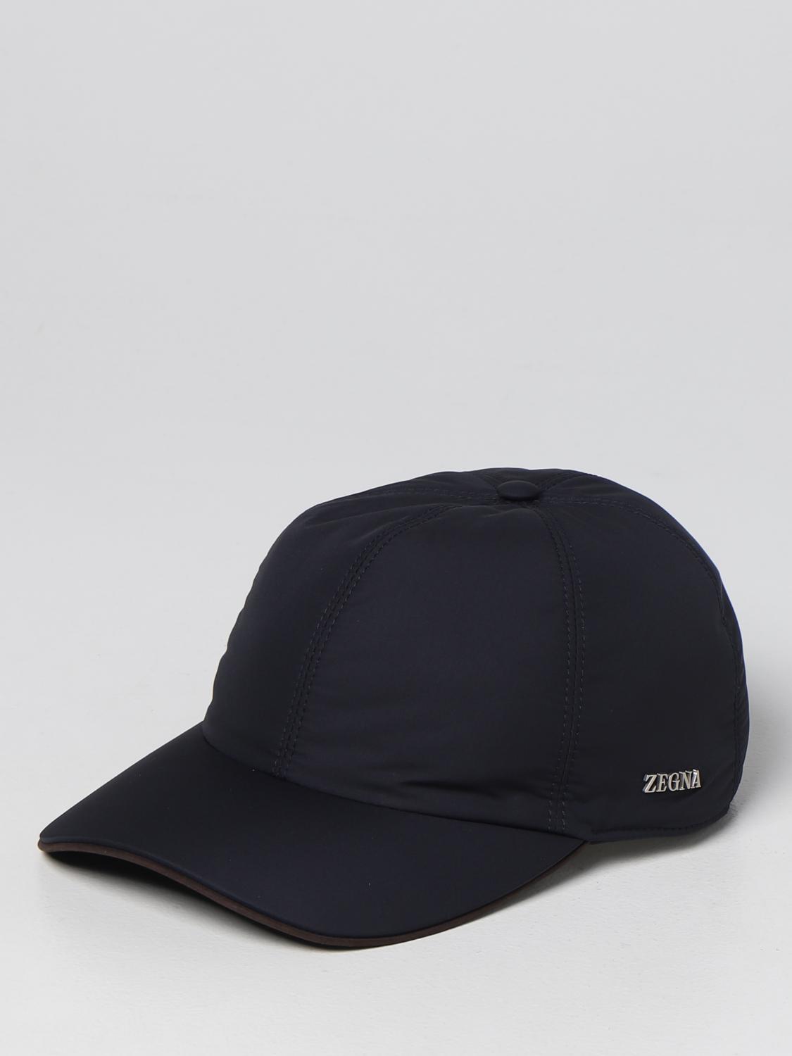 ZEGNA: Hat men - Navy | Zegna hat E8I00HB4A online at GIGLIO.COM