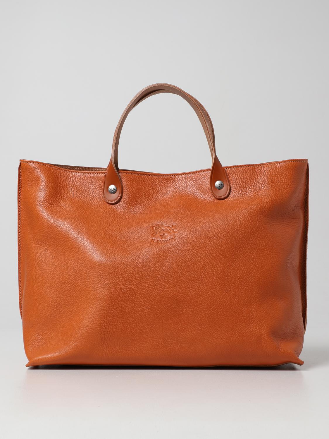 IL BISONTE: cowhide leather bag - Leather | Il Bisonte handbag BTH022 ...