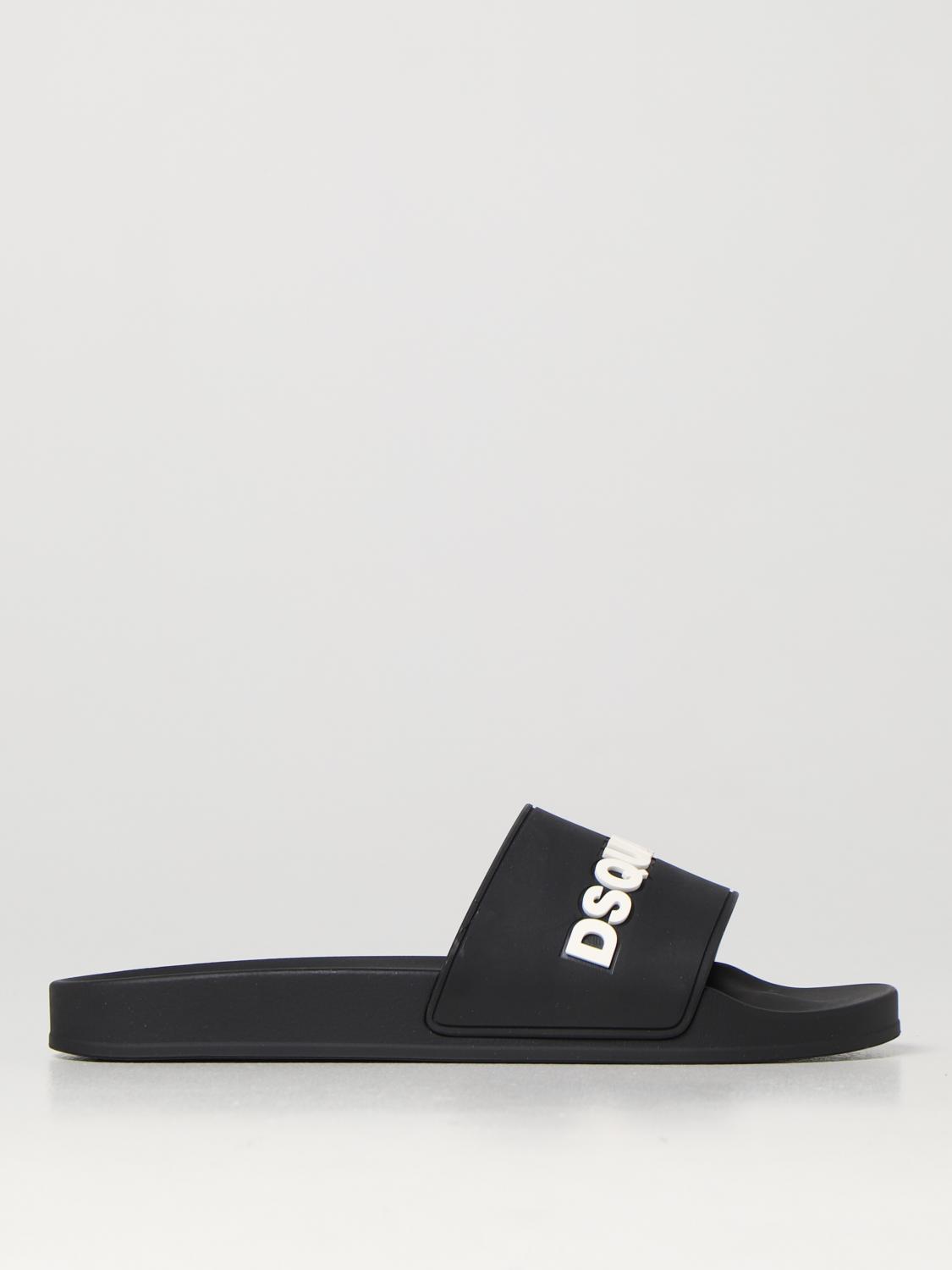 DSQUARED2: Shoes men - Black | Dsquared2 sandals FFM002317205013 online ...
