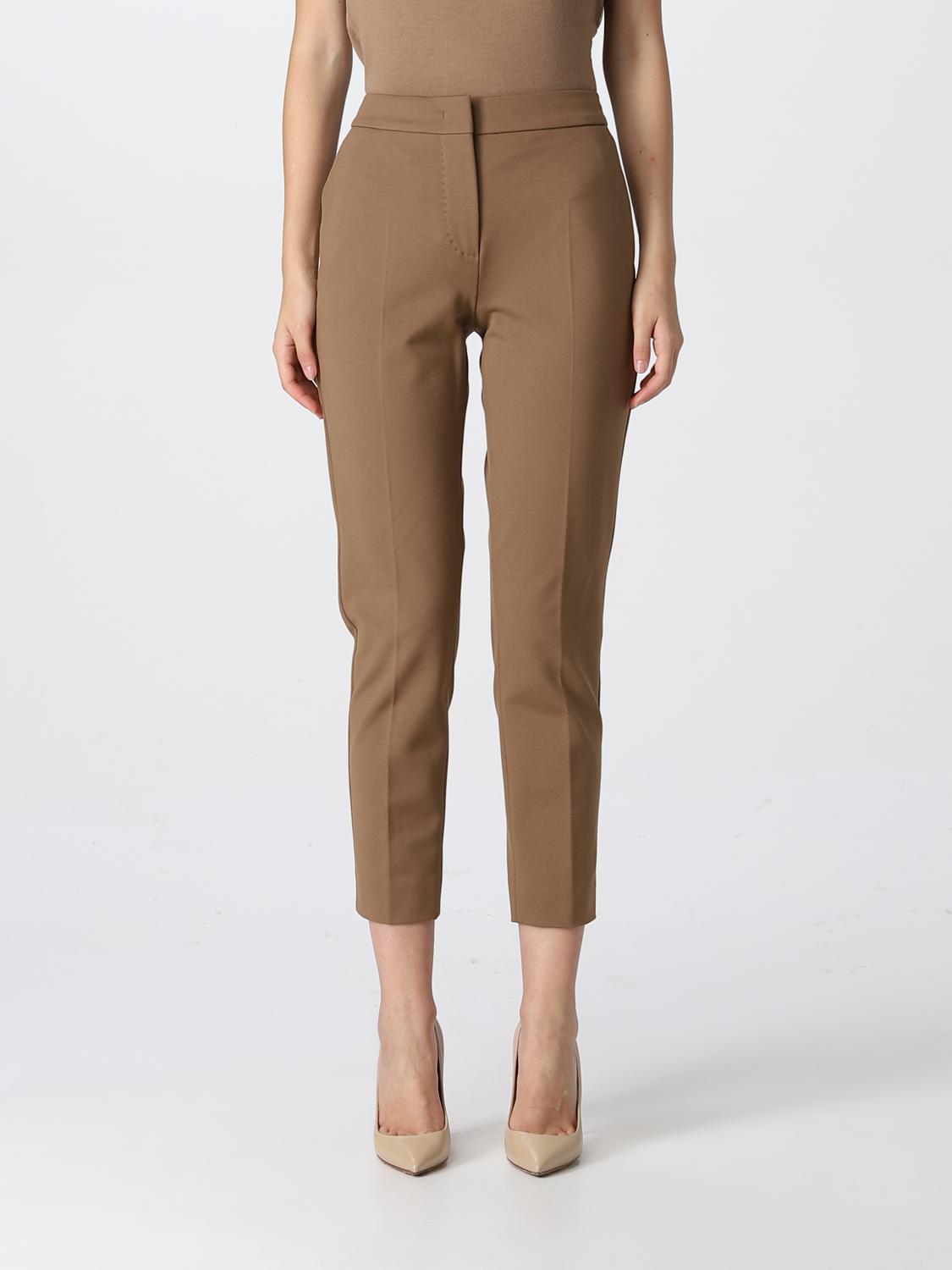 MAX MARA: Pants women - Leather | Max Mara pants 17860129670 online at ...