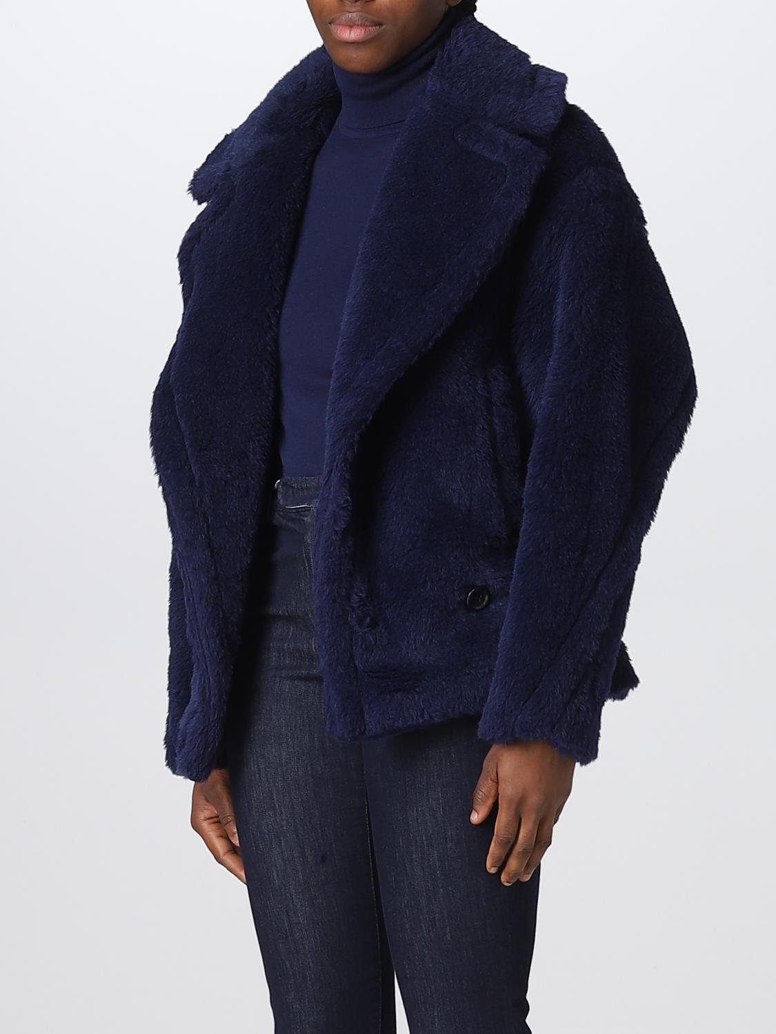 MAX MARA: Coat women - Blue | Max Mara jacket 10860223600 online at ...