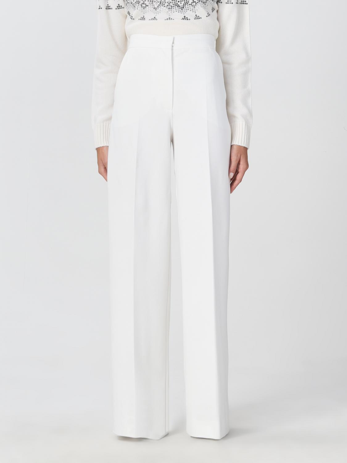 MAX MARA: Pants women - Ivory | Max Mara pants 17860323670 online at ...